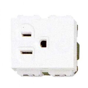 Panasonic Receptacle Flat Pin w/ Ground White - CONST.PH