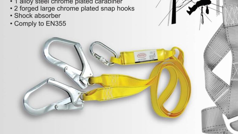 CATCH DOUBLE LANYARD WITH SHOCK FALL PROTECTION - CONST.PH