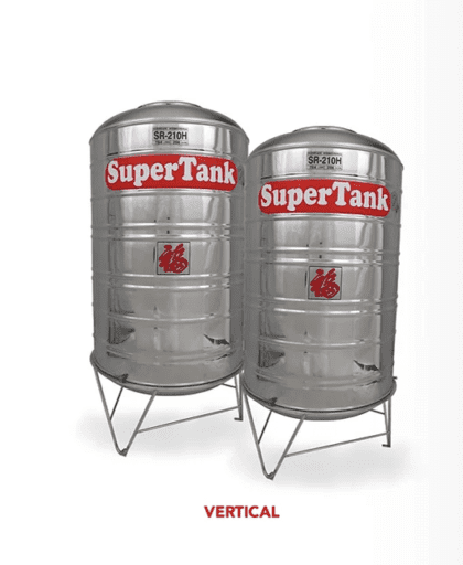 SuperTank Stainless Water Tank Vertical Type - CONST.PH